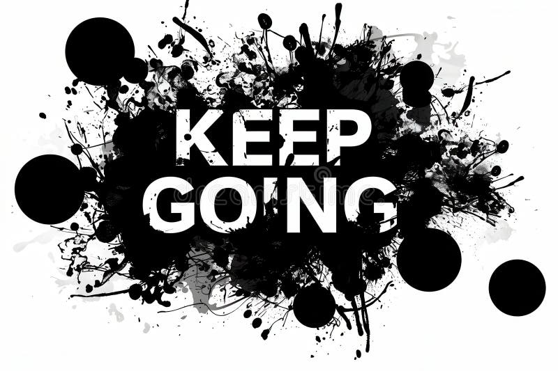 KEEP GOING Graffiti Lettering, Typography Handwriting Font, Spray Wall ...