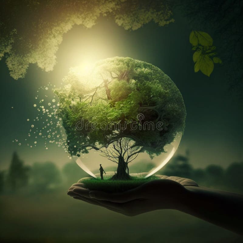 Human Hand Touching Artificial Intelligence Hand, Generative AI Stock ...