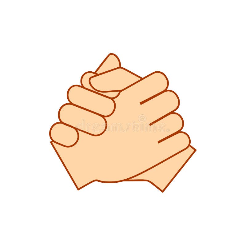 Keep Hands Showing Different Gestures. Cramped Hand Icon Isolated on ...
