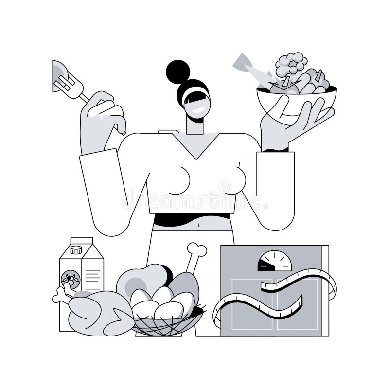 Keep a Healthy Diet Abstract Concept Vector Illustration Stock Vector ...