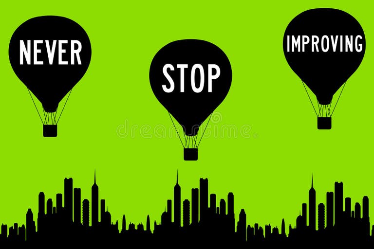 Keep improving stock illustration. Illustration of goal - 36181312