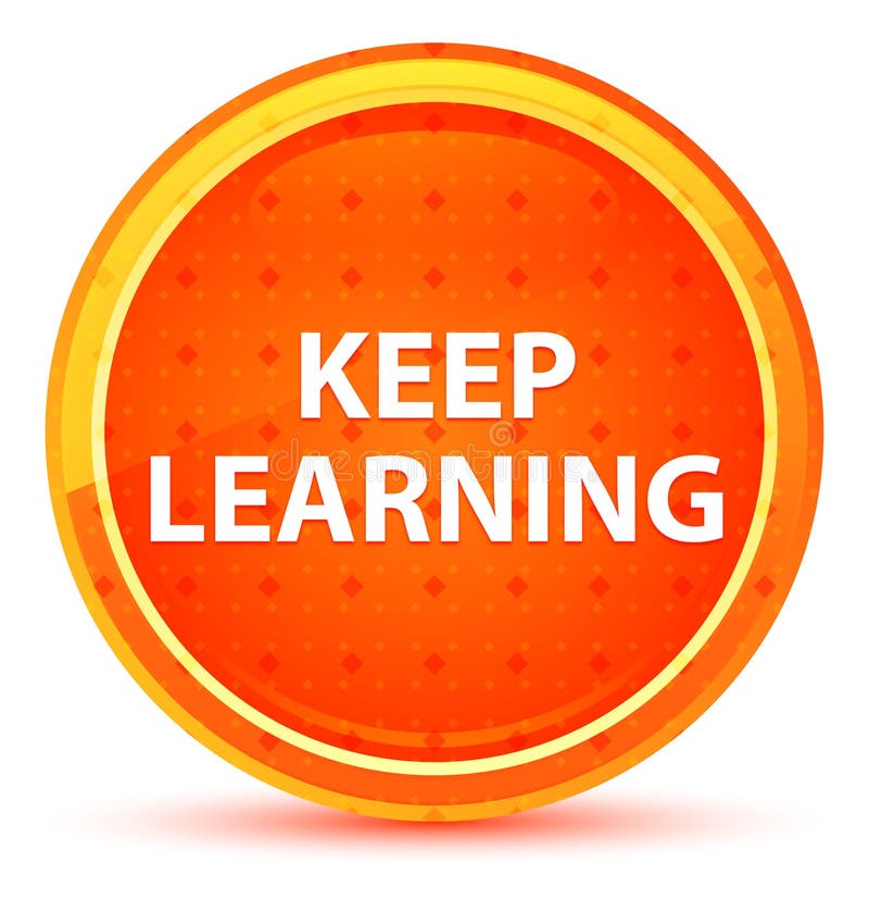 Keep Learning Magical Glassy Sunburst Blue Button Sky Blue Background ...