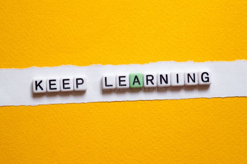 Keep Learning - Word Concept on Cubes, Text Stock Image - Image of symbol, business: 273871411