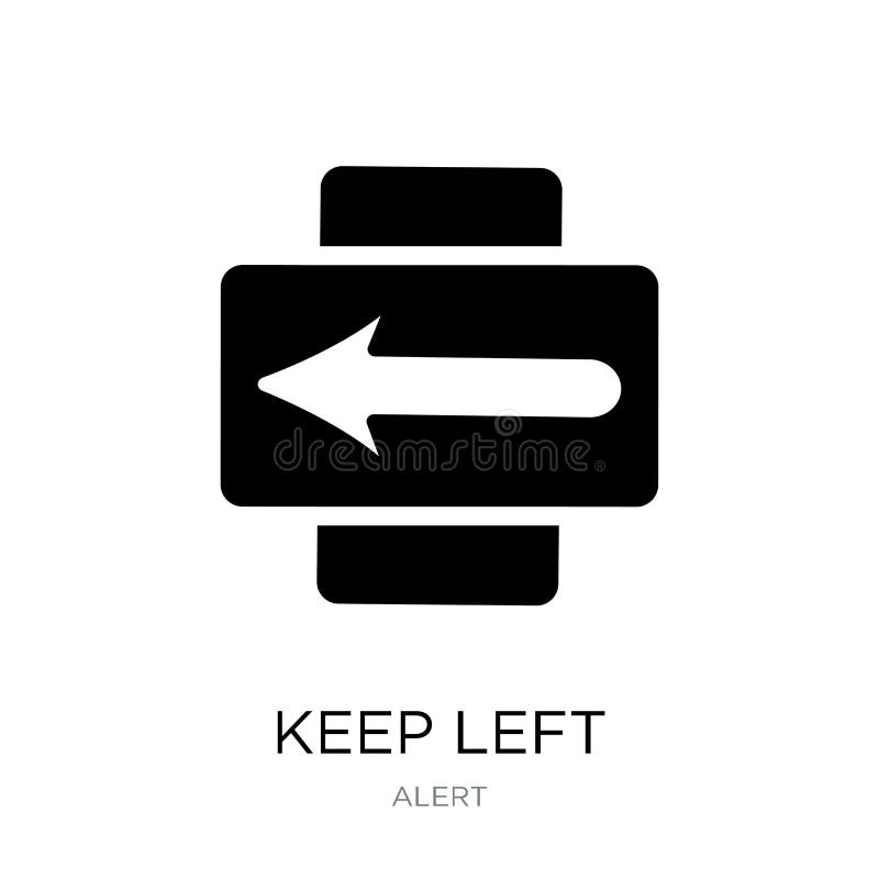 Keep Left Icon in Trendy Design Style. Keep Left Icon Isolated on White ...