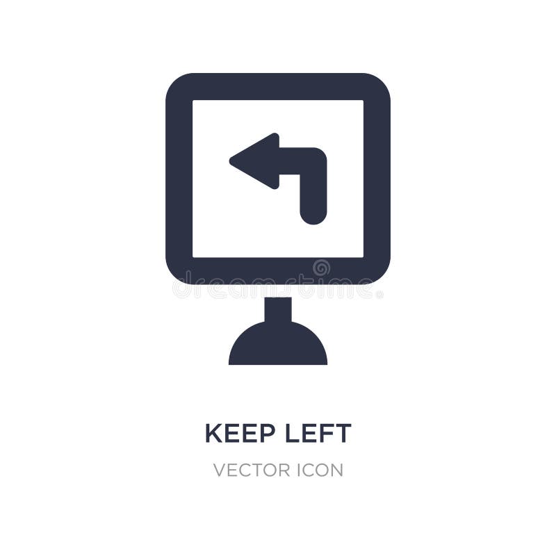 Keep Left Icon On White Background. Simple Element Illustration From ...