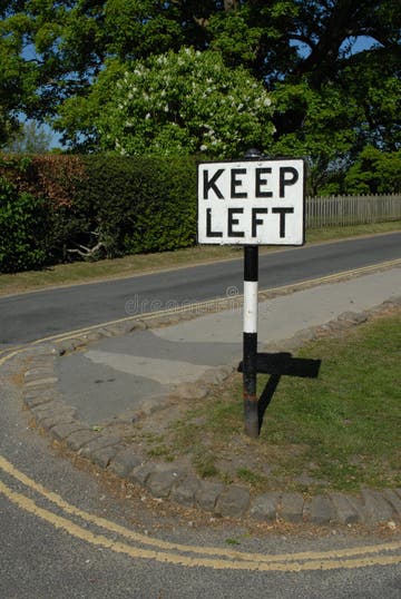 Keep left sign stock image. Image of guide, sign, paint - 2581541