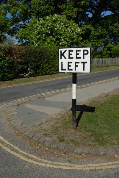 Keep left sign stock image. Image of guide, sign, paint - 2581541