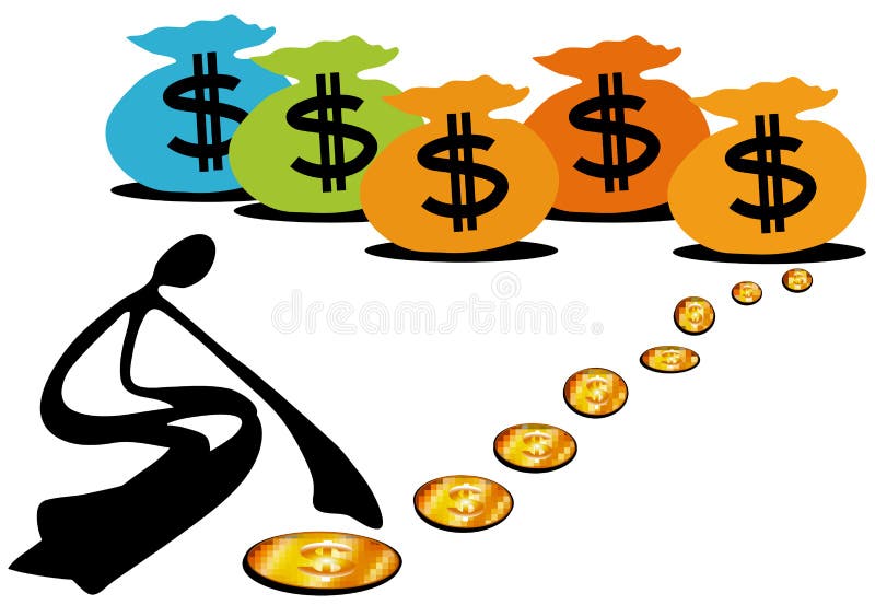 Keep money stock illustration. Illustration of lucky - 15683269