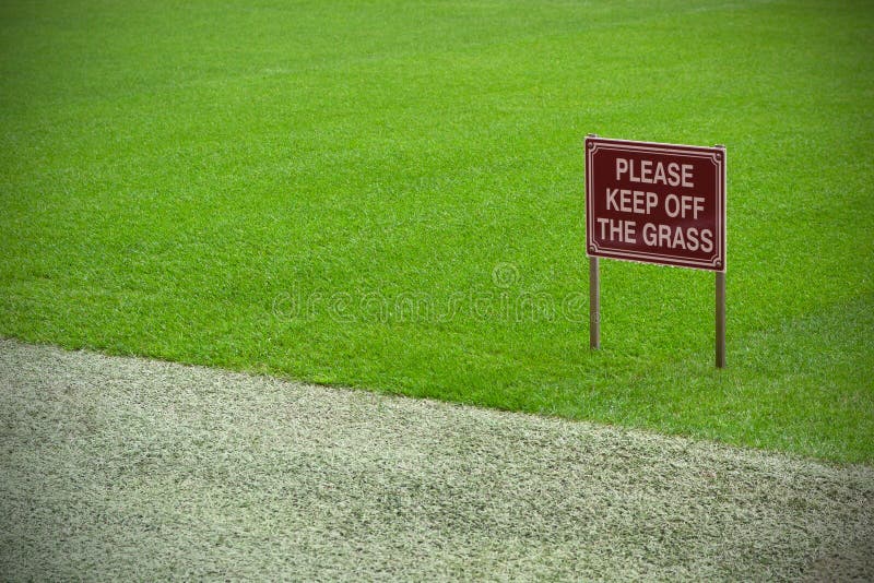 Keep Off stock image. Image of pitch, sporting, sign - 38999107