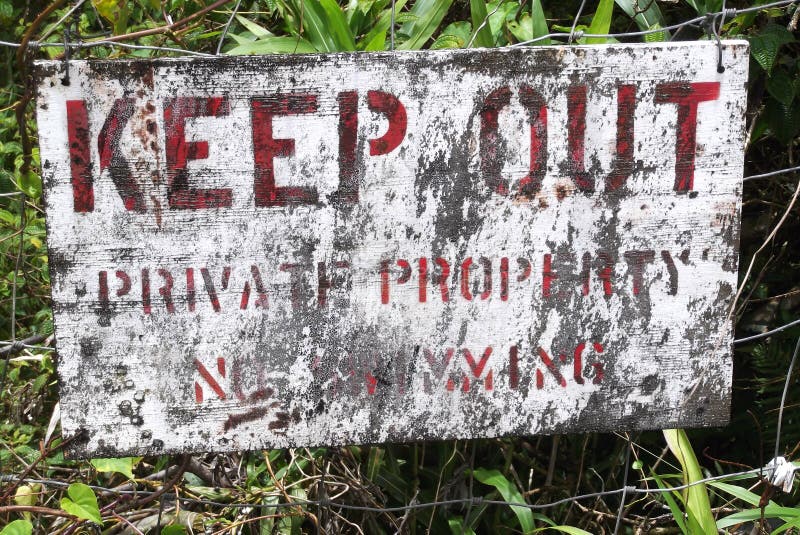 Keep out stock image. Image of sign, wreck, warning, wooden - 21477729