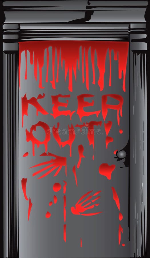 Keep Out stock vector. Illustration of dirty, concept - 4390523