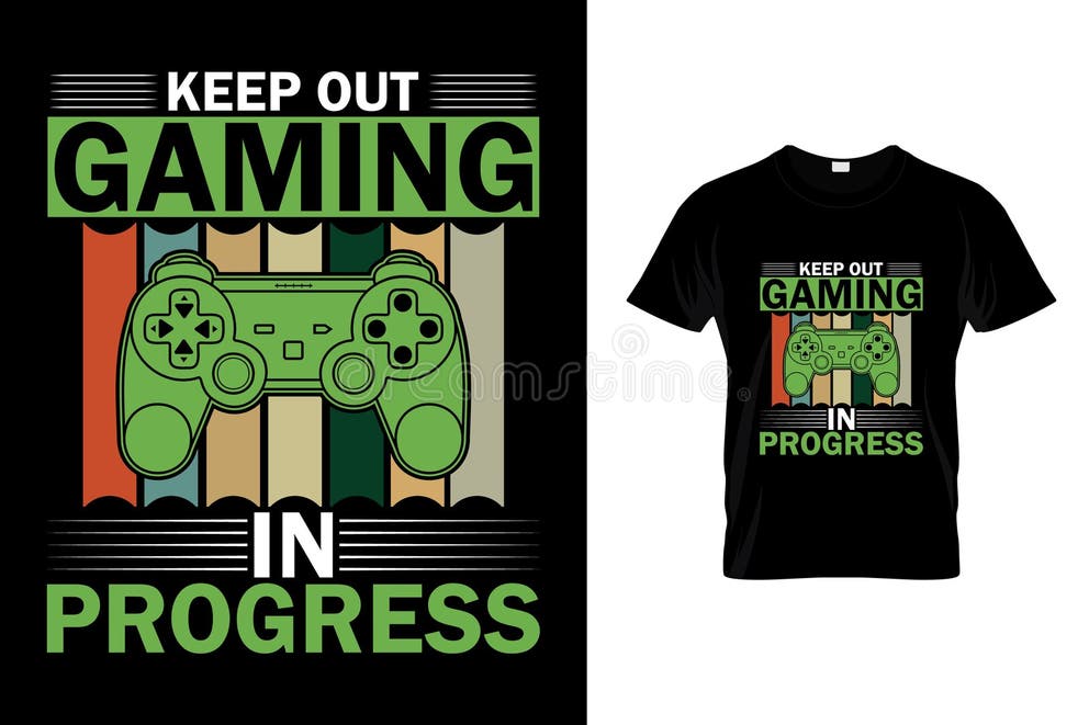 Keep Out Gaming in Progress Stock Vector - Illustration of xbox ...