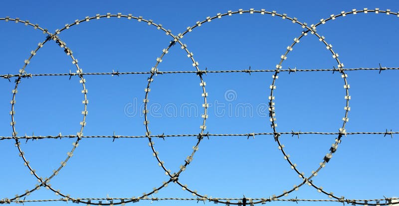 Keep out! Permitier fence stock photo. Image of perimiter - 3211886