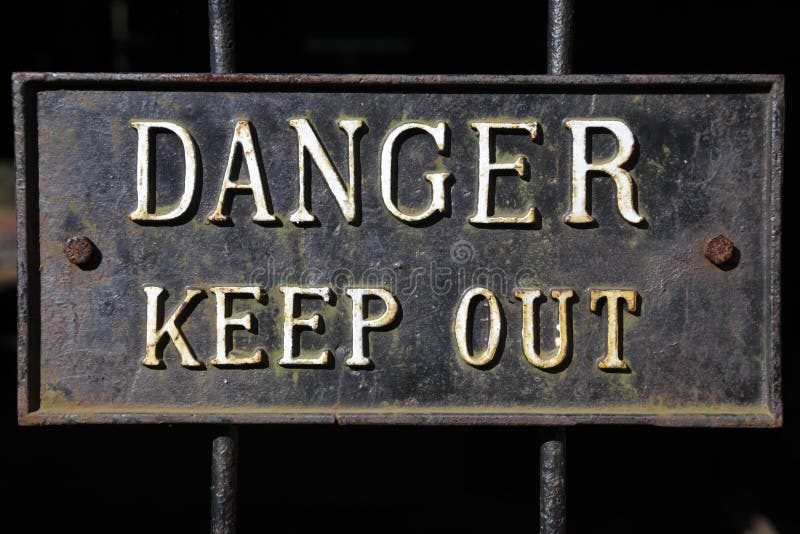 Keep out sign stock photo. Image of outdoors, close, danger - 13636340