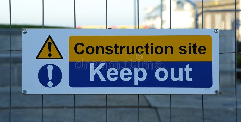 Keep Out Sign stock image. Image of safety, sign, building - 24063139