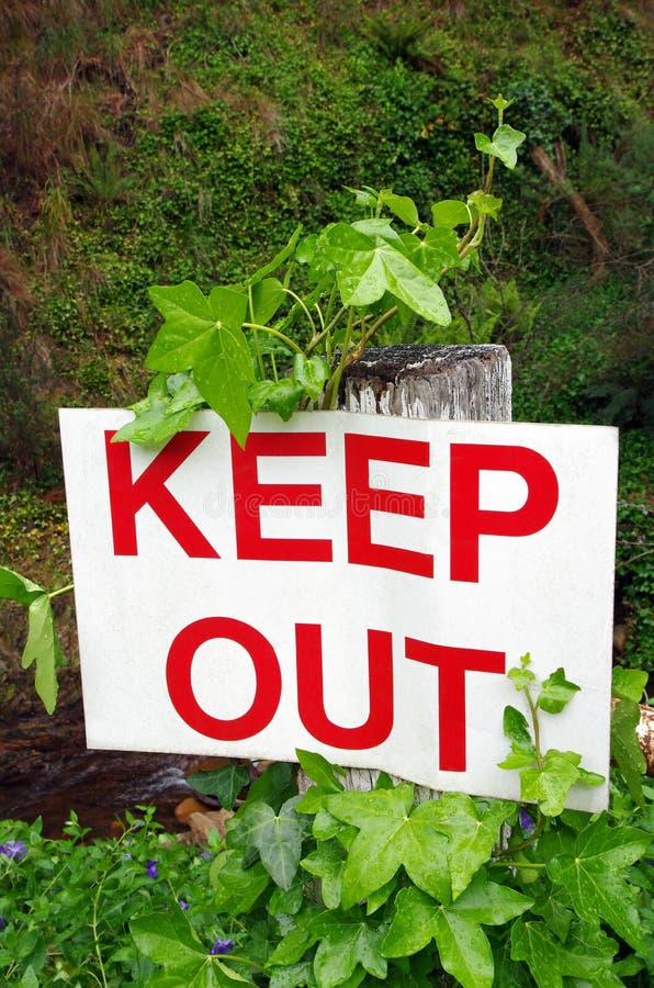 Keep out sign stock image. Image of risk, alert, stream - 27816745