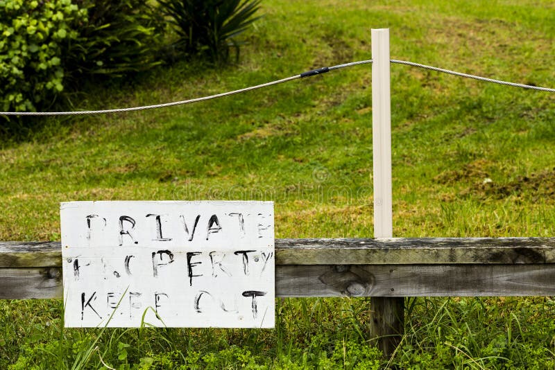 Keep Out Sign stock photo. Image of path, ownership, property - 73568472
