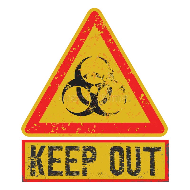 Keep out sign stock illustration. Illustration of white - 251860944