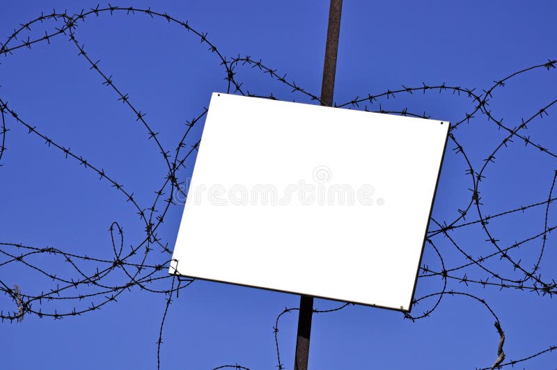 Keep Out Sign of Military Area Stock Photo - Image of metal, symbol ...