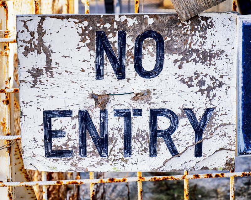 Keep out sign stock image. Image of close, rundown, danger - 50729755