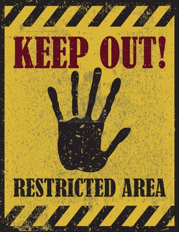 Keep Out Sign Stock Illustrations – 3,197 Keep Out Sign Stock ...