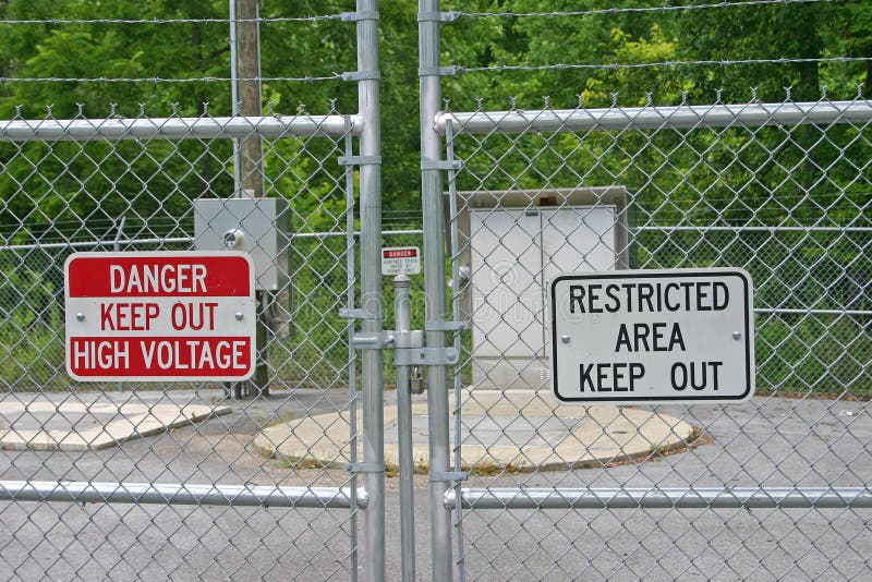Keep Out Signs stock image. Image of barrier, wire, rule - 20452297