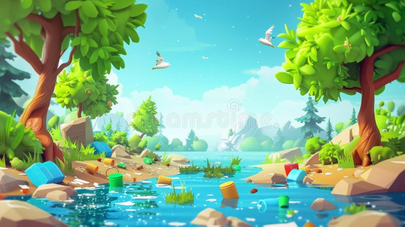 Keep the Planet Clean by Removing Trash from Forest Ponds and Nature ...