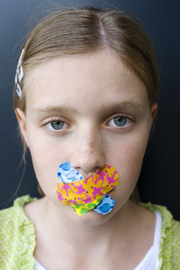 Little Girl Begging for Help Stock Photo - Image of plaster, social ...