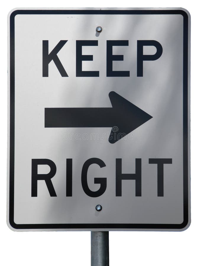 Keep right stock image. Image of countryside, road, empty - 29317089