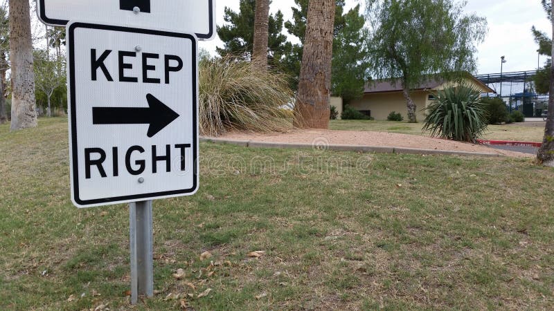 Keep right sign stock image. Image of directional, traffic - 50825187