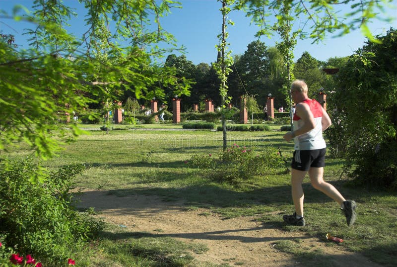 Keep Running for Your Health Stock Photo - Image of older, exercise ...