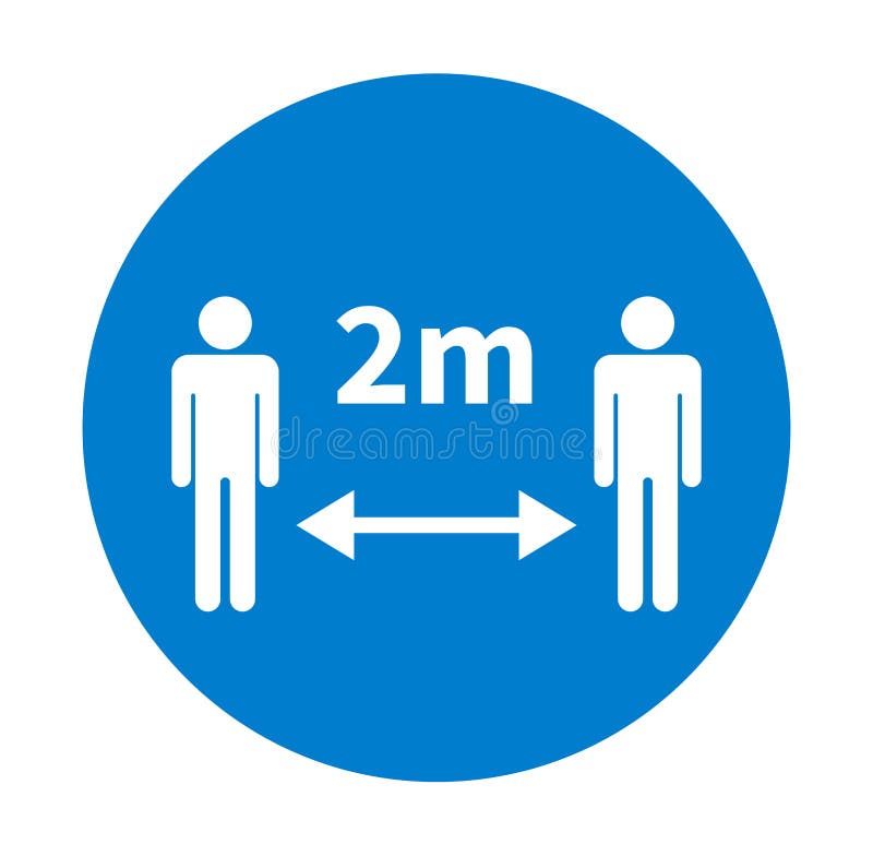 Keep a Safe Distance. Quarantine Coronavirus. Social Distance Icon ...