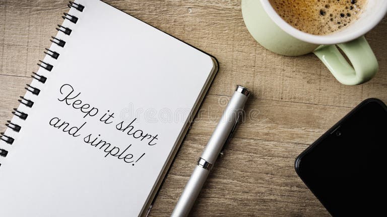Keep it short and simple stock image. Image of inspire - 197387099