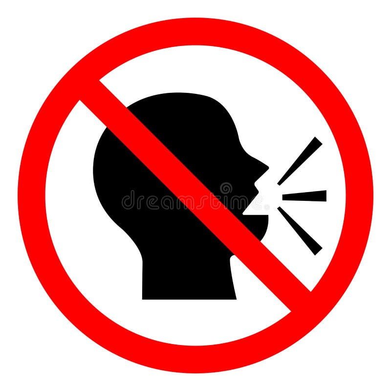 Keep silence sign stock vector. Illustration of good - 103906424