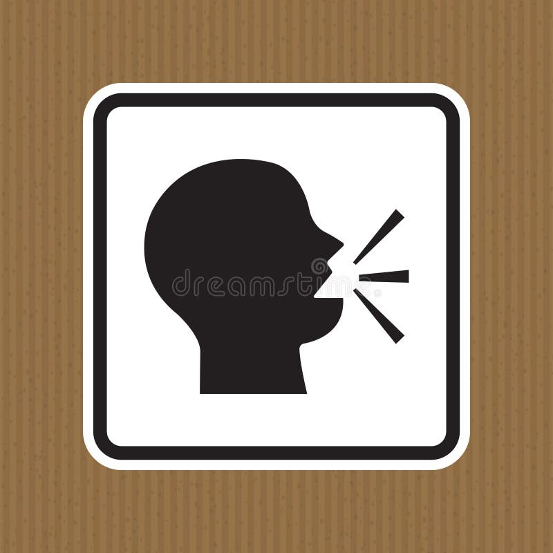 Keep Silence Symbol on White Background Stock Vector - Illustration of ...