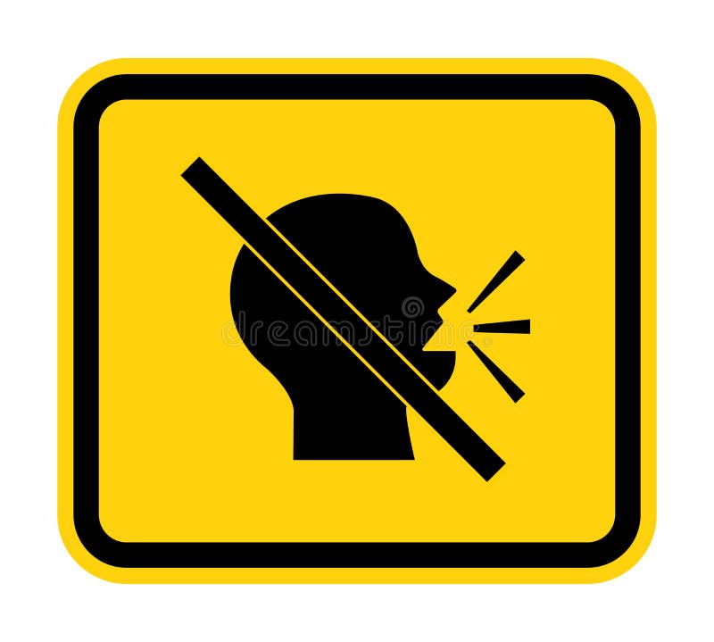 Keep Silence Symbol on White Background Stock Vector - Illustration of ...