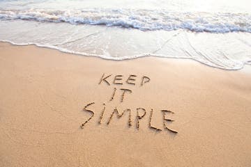 Keep it simple stock image. Image of principle, concise - 113680807