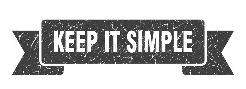 Keep it Simple Ribbon. Keep it Simple Grunge Band Sign Stock Vector ...