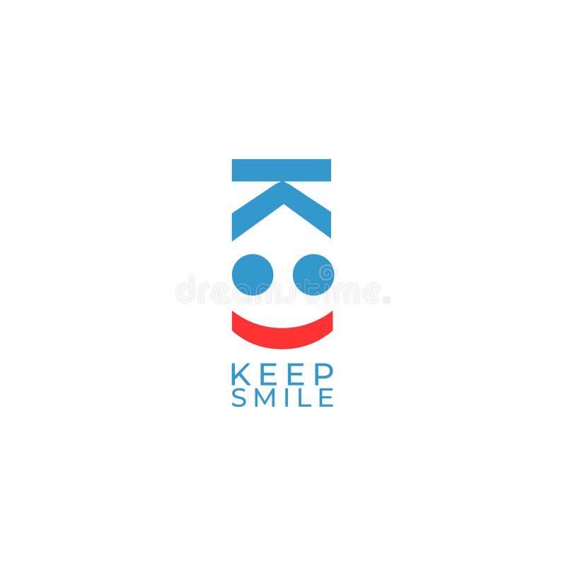 Keep Smile Logo Design Template Vector Stock Vector - Illustration of ...