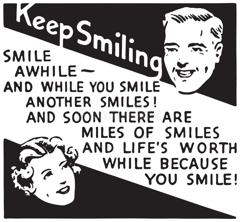Keep Smiling Stock Illustrations – 1,264 Keep Smiling Stock ...