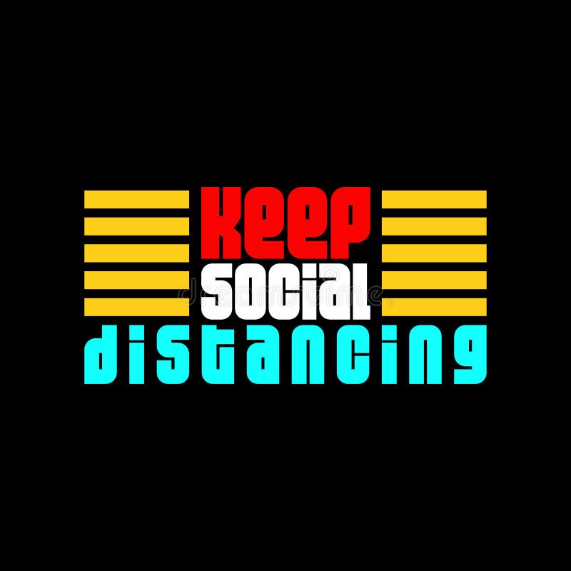 Keep social distancing stock vector. Illustration of infected - 194750248