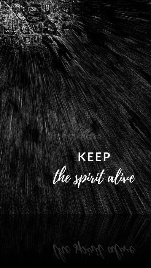 Keep Spirit Quote Text Typography Design Vector Illustration Stock ...