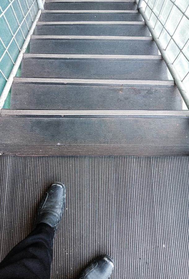 Keep Stepping Down or Up through the Aisle Stairs Stock Image - Image ...