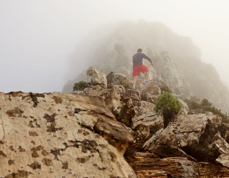 Keep on Striving for the Top Stock Photo - Image of outdoor, copyspace ...