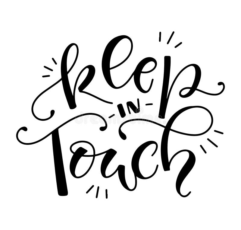 Touch the Sky - Black Lettering Isolated on White Background. Stock ...