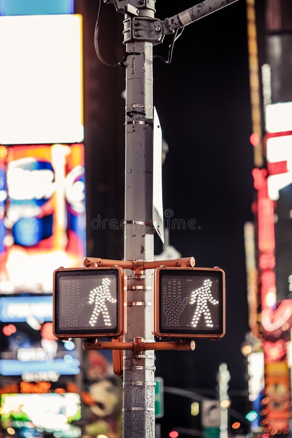 Keep Walking New York Traffic Sign Stock Image - Image of bike, times ...