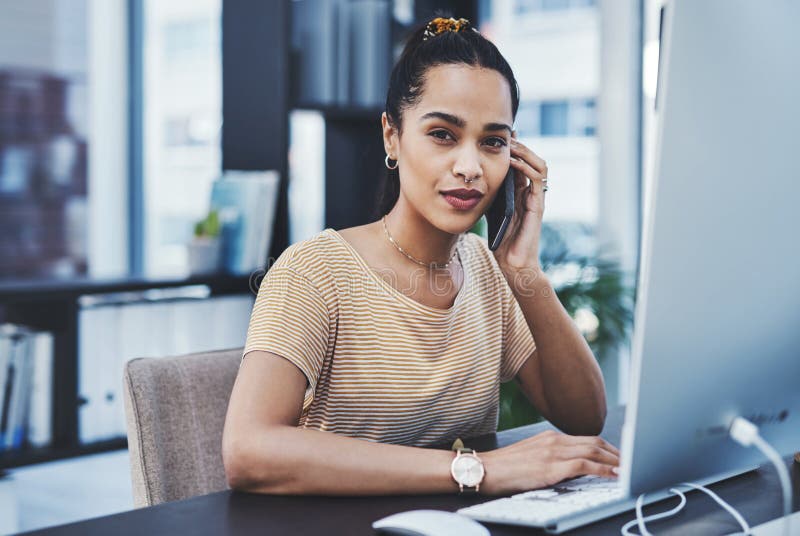 Keep on Working Hard Towards Your Goals. Portrait of a Young Designer ...