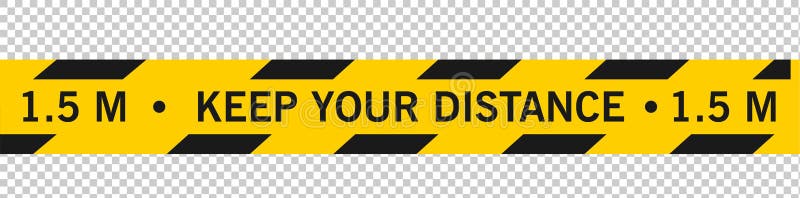 Keep Your Distance Social Distancing Floor Marking Security Stripe ...