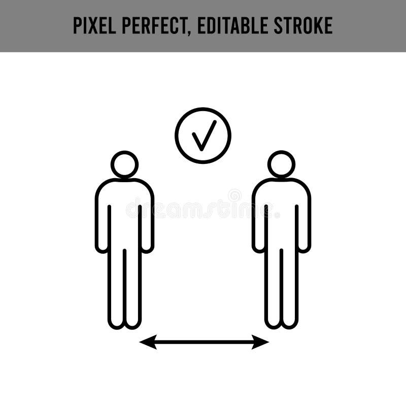 Keep Your Distance. in the Workplace, in a Public Place. Work Safety ...