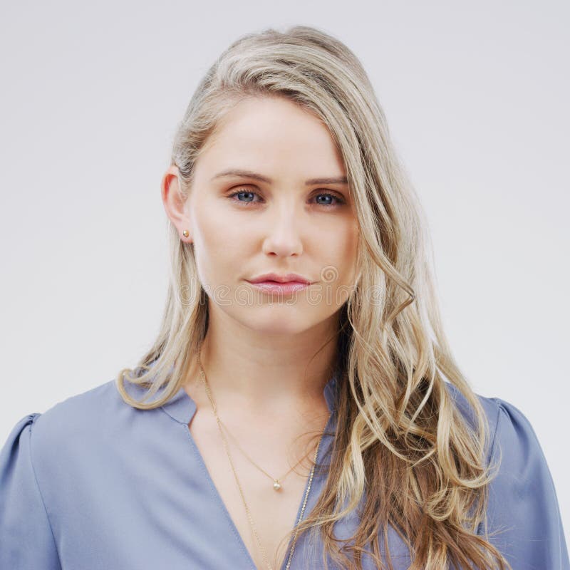 Keep Your Emotions in Check. Studio Portrait of an Attractive Young ...